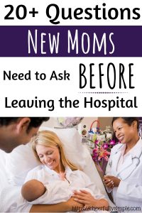 Postpartum Questions Every New Mom Needs to Ask 2021 - Cheerfully Simple