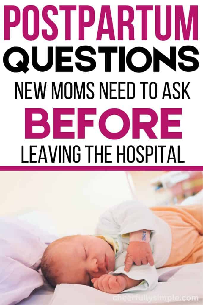 Postpartum Questions New Moms Needs to Ask 2025 - Cheerfully Simple