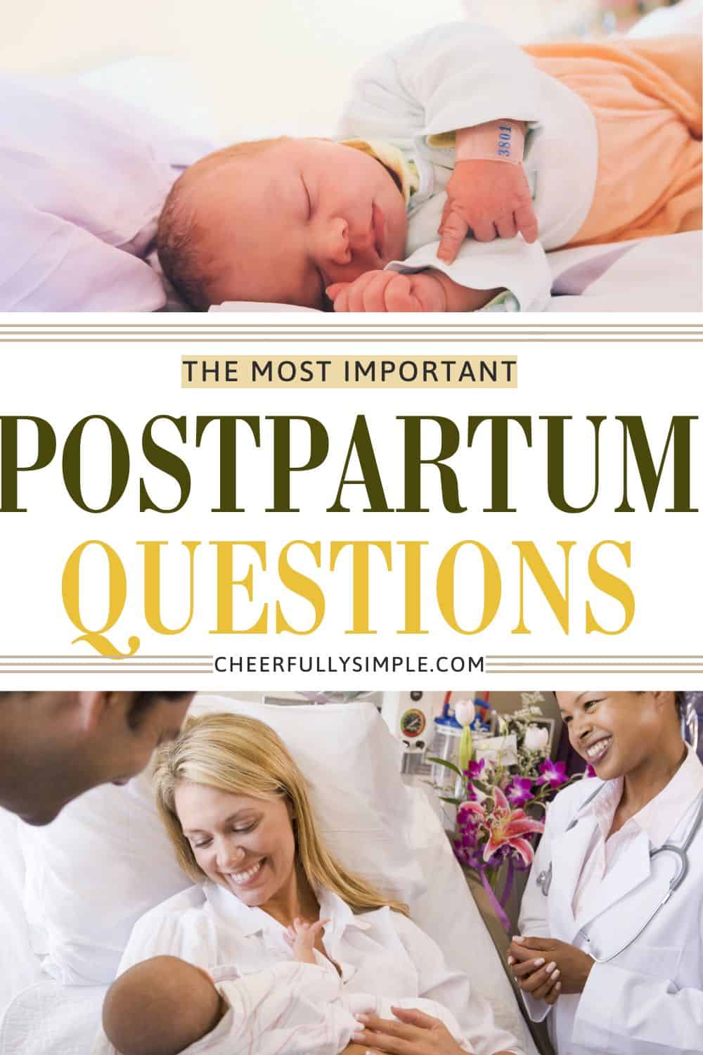 Postpartum Questions New Moms Needs to Ask 2025 - Cheerfully Simple