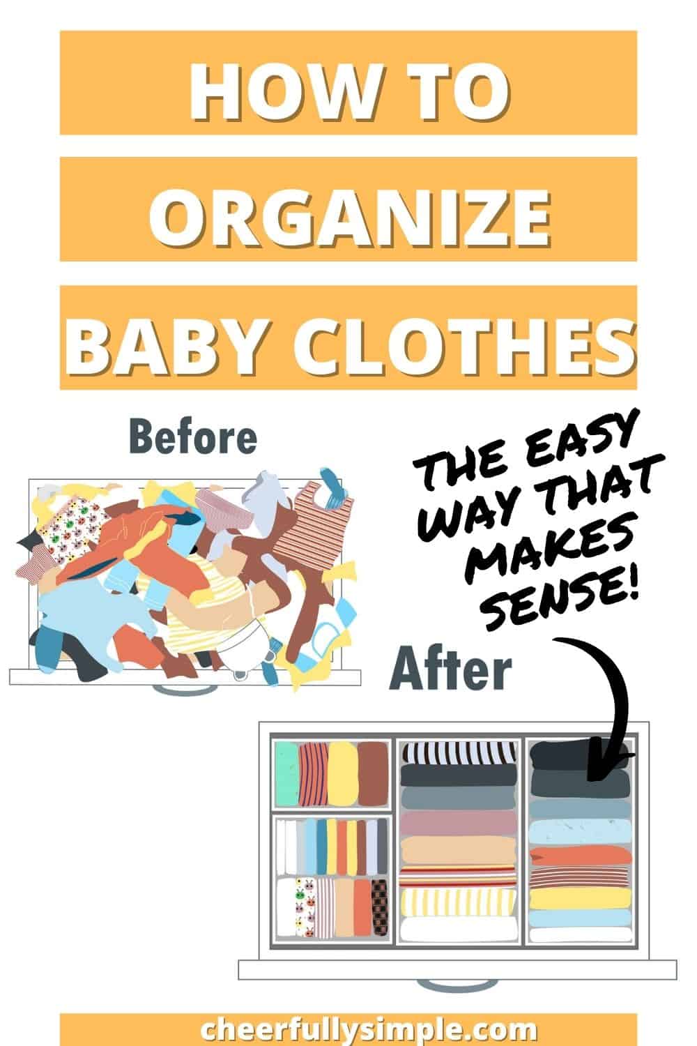 Easiest Ways to Organize Baby Clothes 2026 - Cheerfully Simple