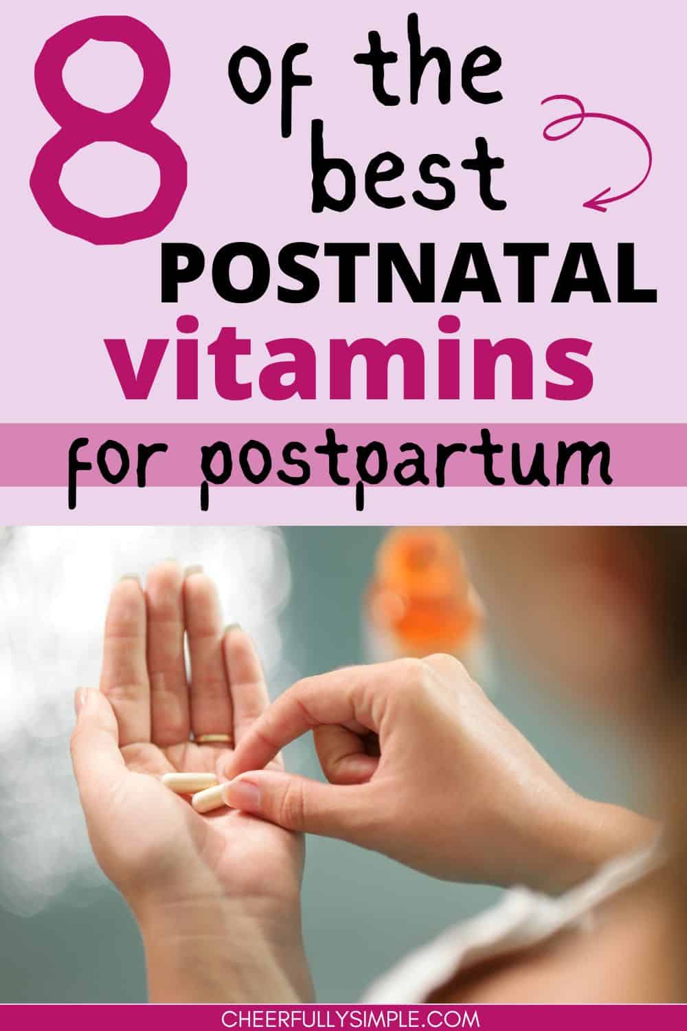 Best Postnatal Vitamins for Breastfeeding Moms 2026 - Cheerfully Simple